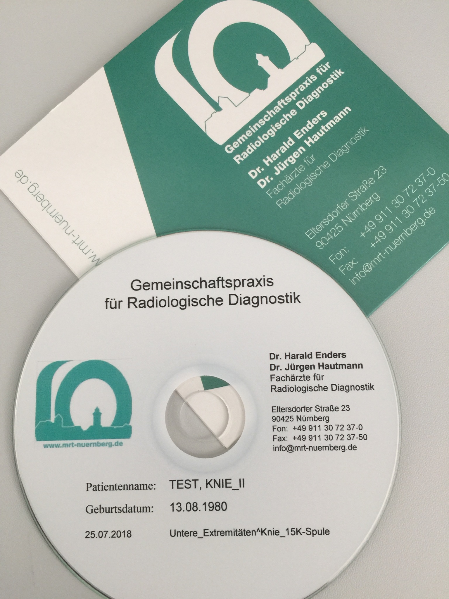 Radiologie- MRT Nürnberg- Anleitung zum Öffnen der Patienten-CD